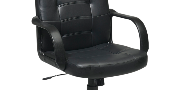 OS CHAIR MANAGER LEATHER BLACK EC3393